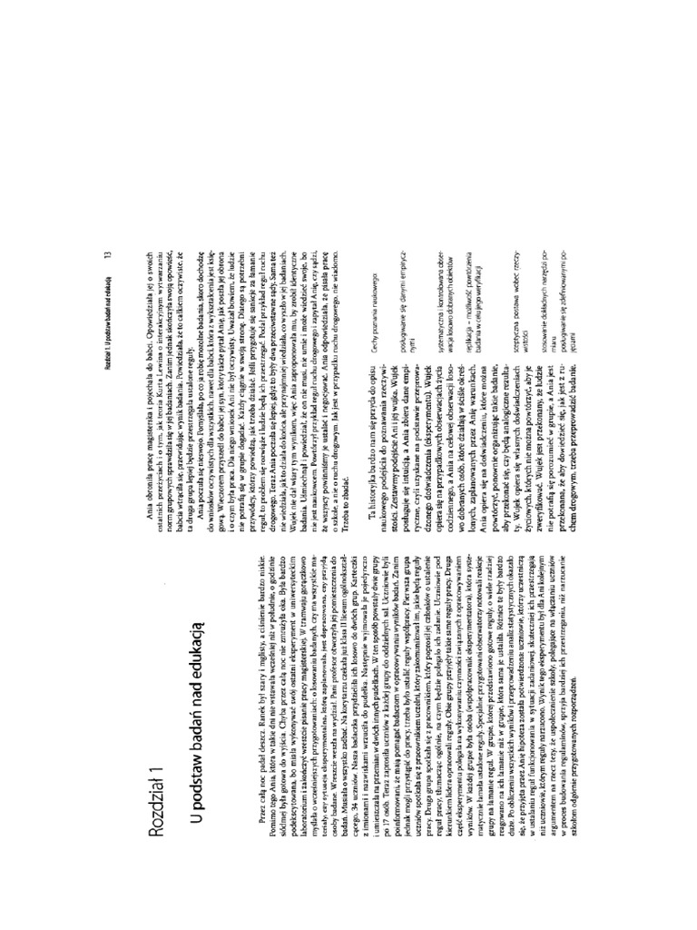 Rubacha Metodologia Badań Nad Edukacją (Całość) | PDF