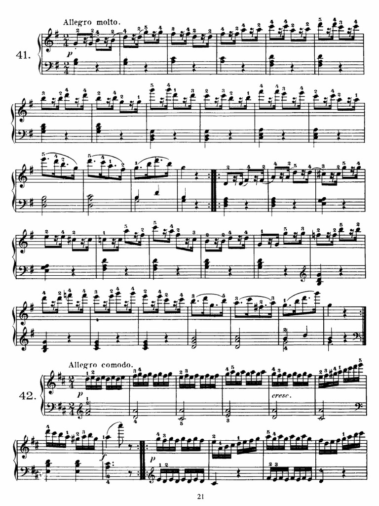 Czerny - Etiuda Op. 139 Nr 42 | PDF