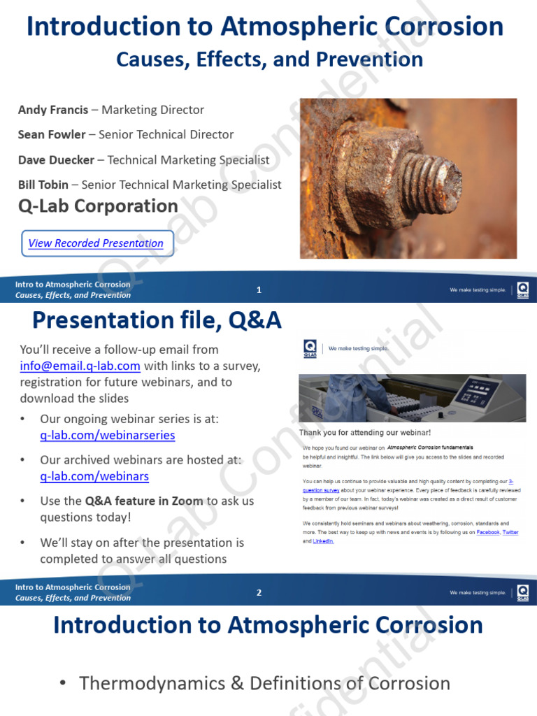 Introduction To Atmospheric Corrosion (EN) | PDF | Corrosion | Redox