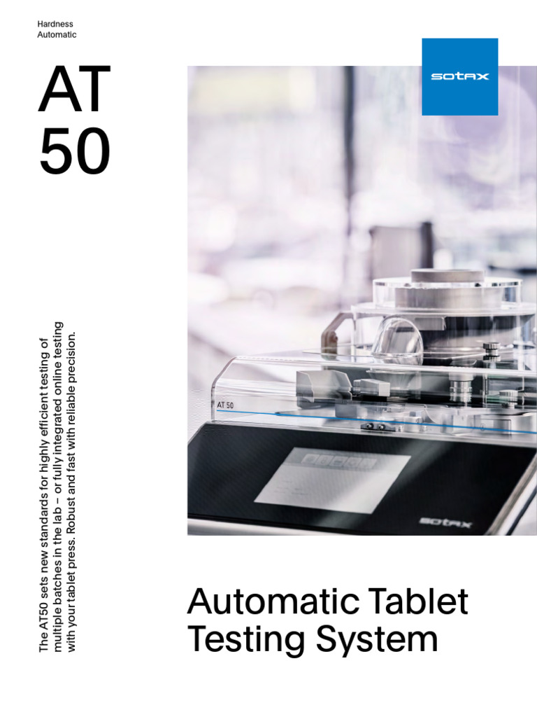 Sotax At50 Mb20037en-02 03 | PDF | Tablet (Pharmacy)