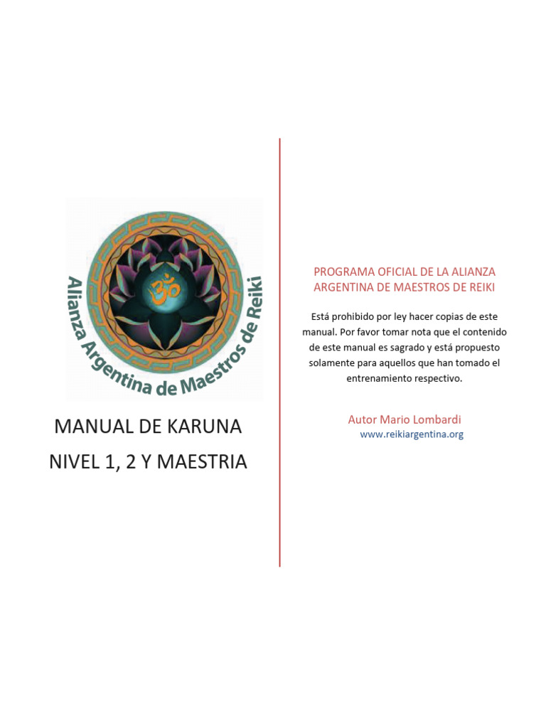 Karuna Reiki Completo | PDF | Reiki | Amor