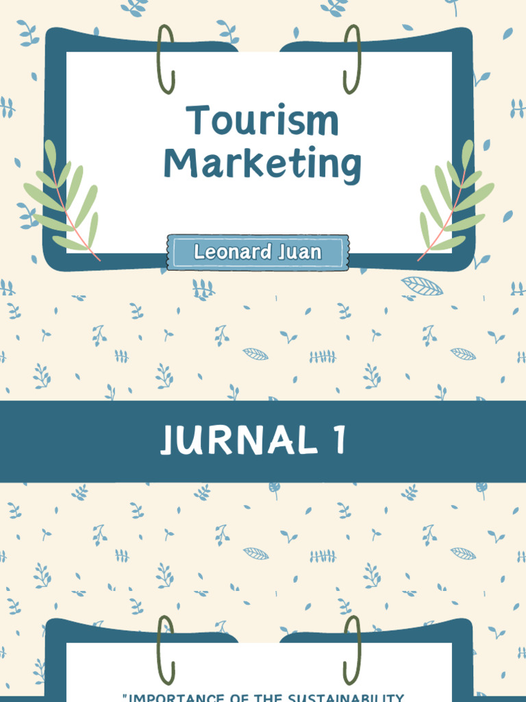 Leonard Juan - SMP - Tourism Marketing | PDF