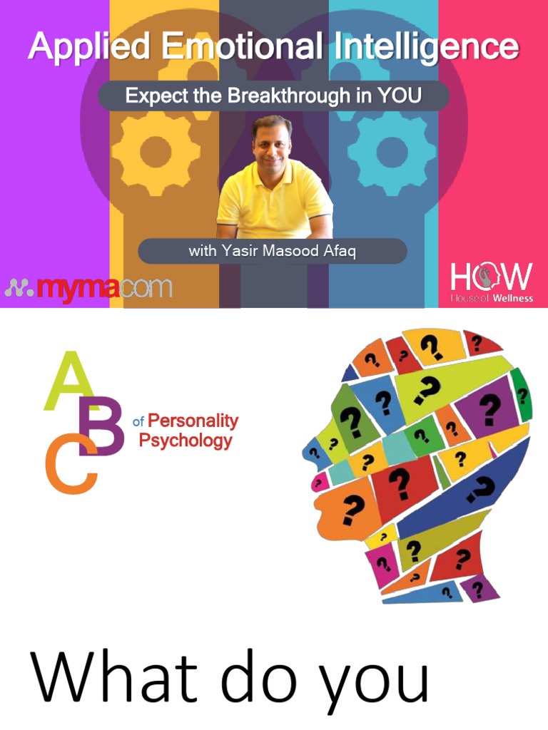Emotional Intelligence Brief For Participants | PDF | Intelligence ...