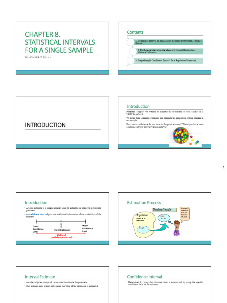 66cc482dcab874225a22d789 Chapter8 StatisticalIntervalsforaSingleSample | PDF | Confidence ...