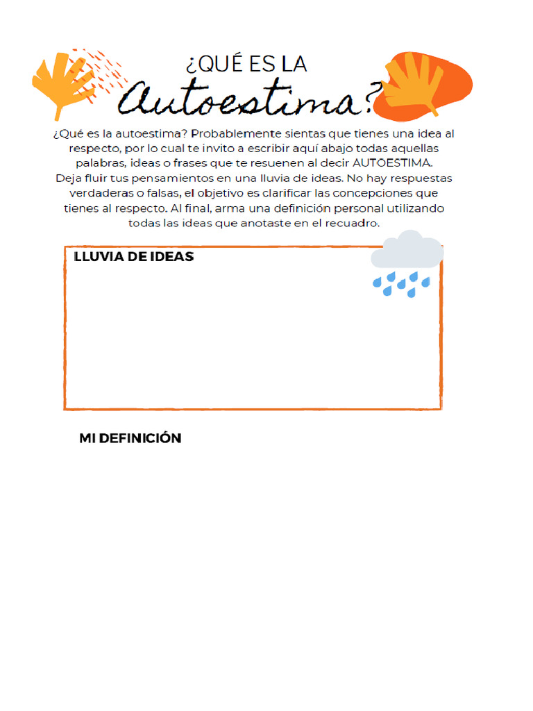 Actividades Autoestima | PDF