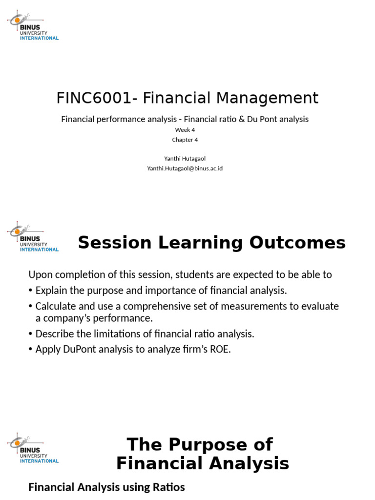 Financial Performance Analysis Techniques | PDF | Equity (Finance ...
