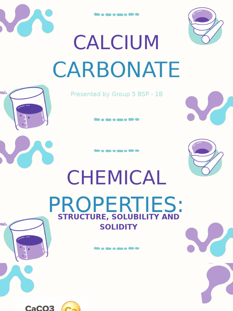 Calcium Carbonate: Properties and Uses | PDF | Calcium | Vitamin D