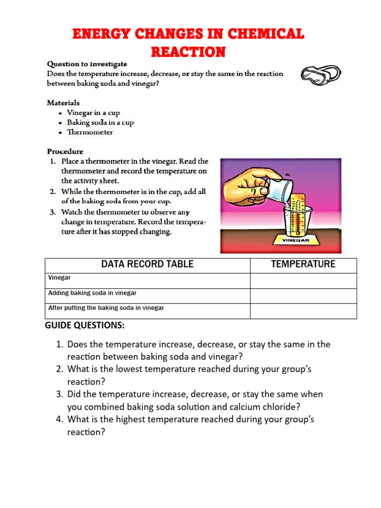 Exothermic Vs Endothermic Experiment | PDF | Chemical Reactions ...