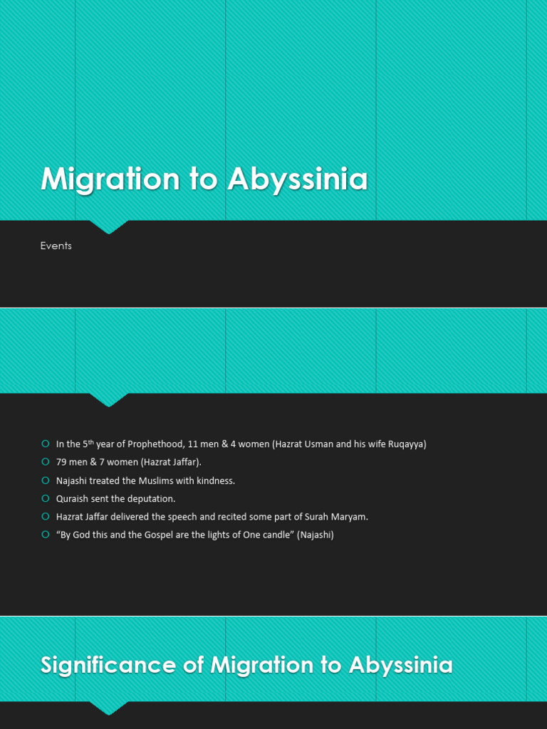 Significance of Muslim Migration to Abyssinia | PDF