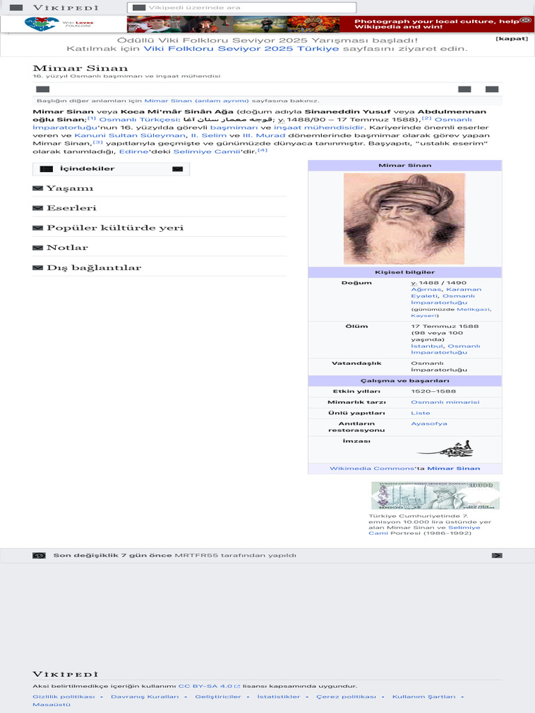 Mimar Sinan - Vikipedi | PDF