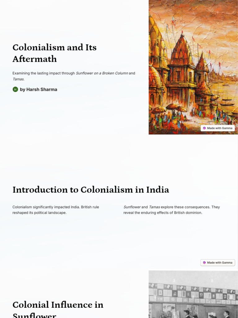 Colonialism's Impact in Indian Literature | PDF