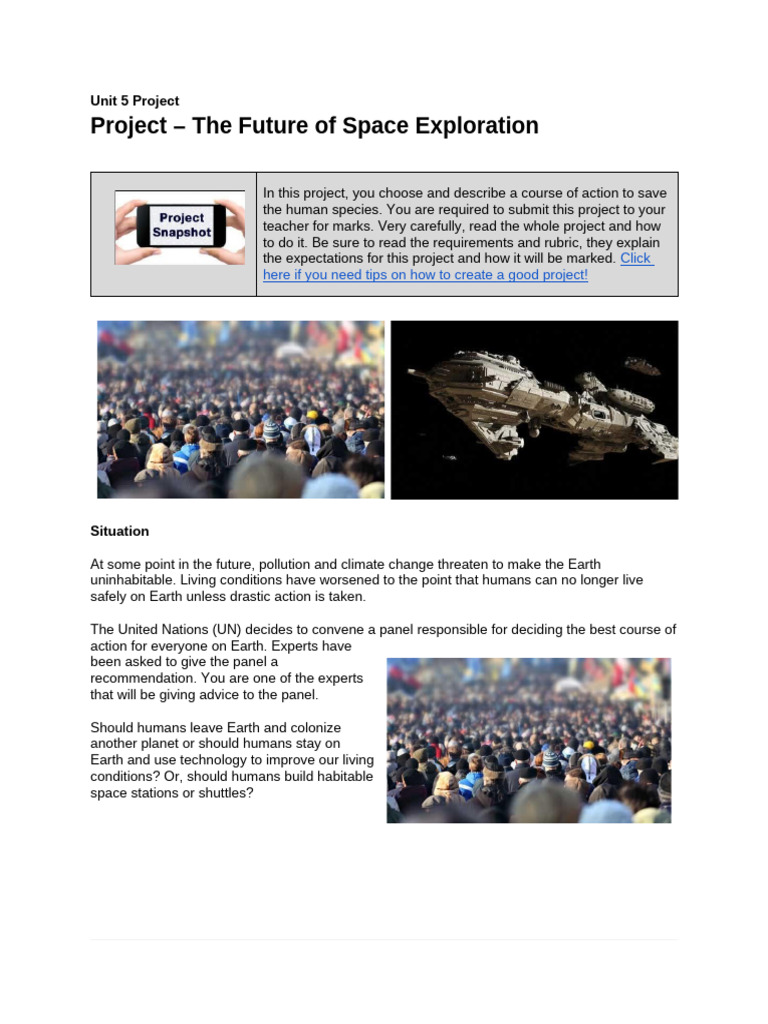 Space Exploration Project | PDF | Earth | Water