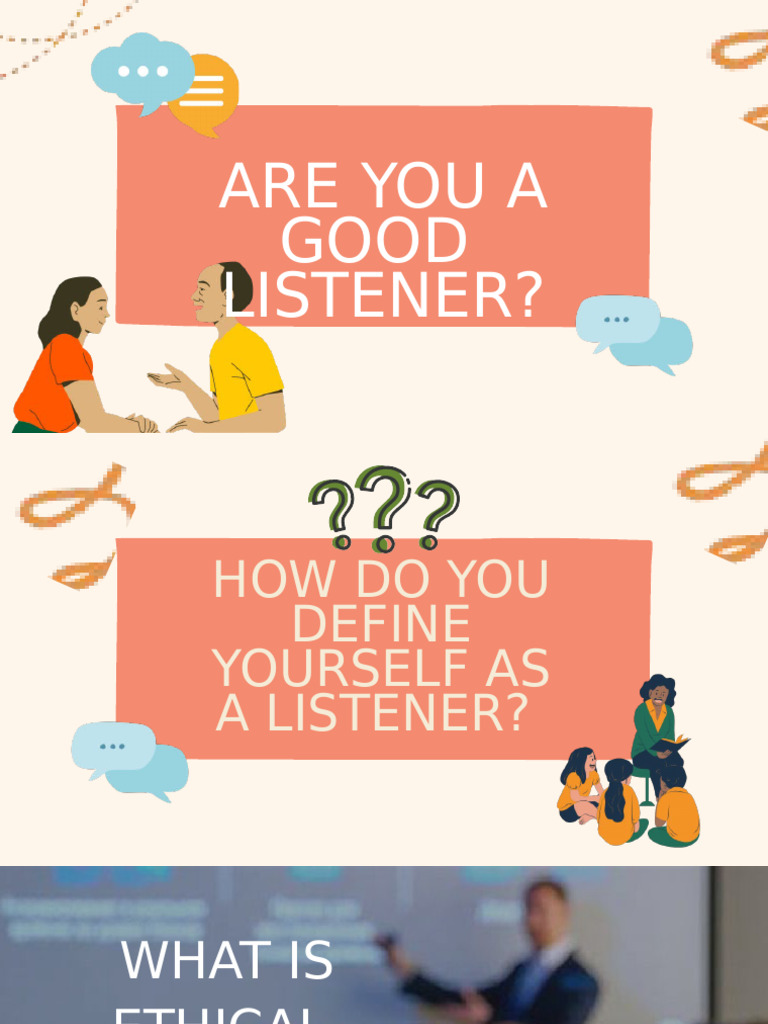 Principles of Ethical Listening | PDF