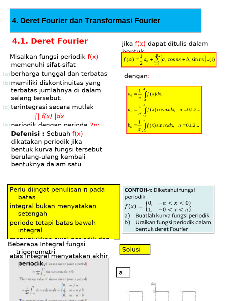 Deret Dan Transformasi Fourier | PDF