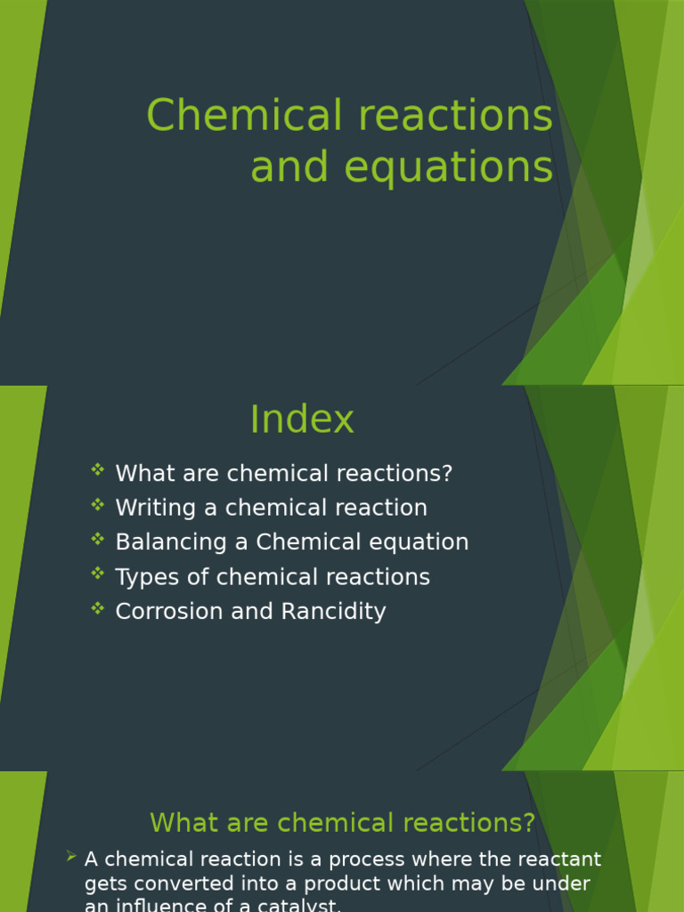 Chemical Reactions and Equations | PDF | Chemical Reactions | Redox