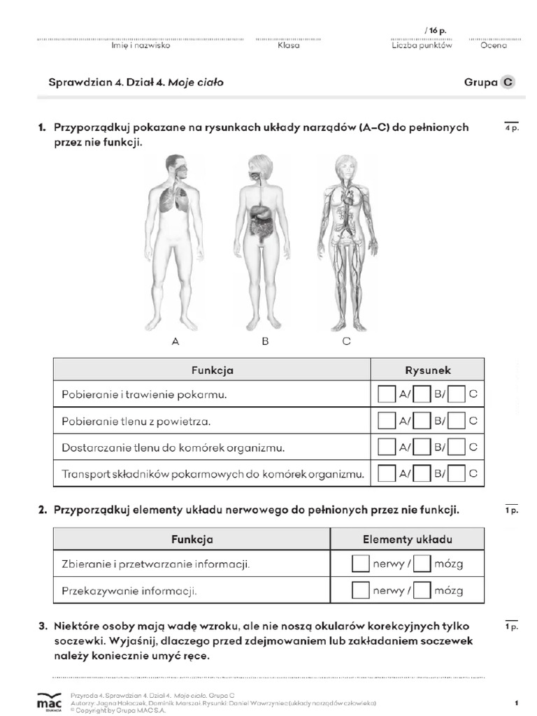 Przyroda Moje Cialo 2 | PDF