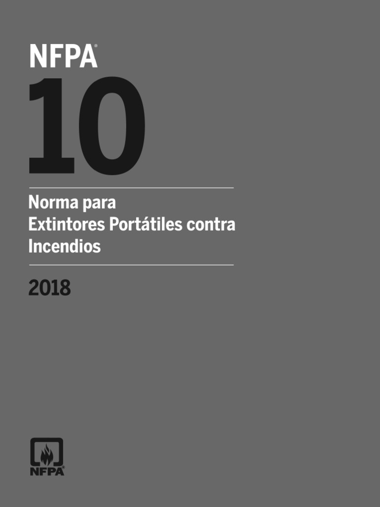 Nfpa 10 Ed 2018 Standard Español | PDF