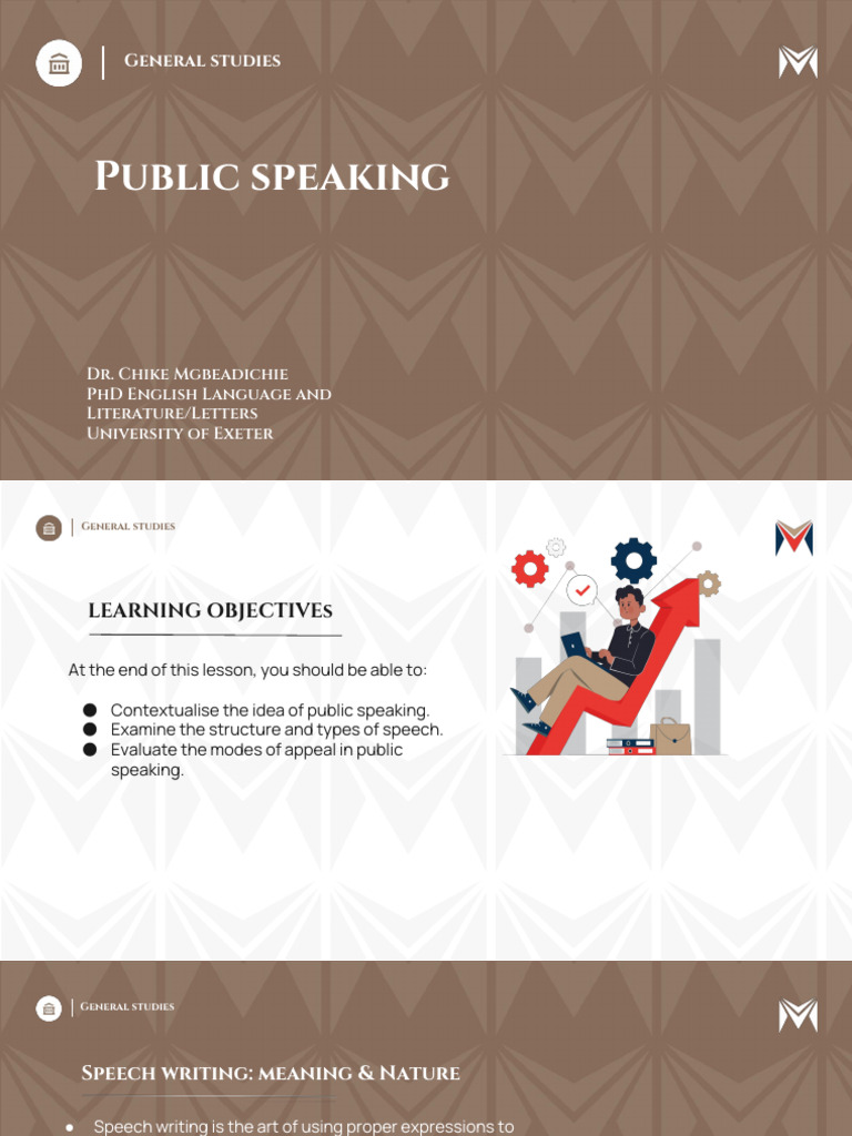 Public Speaking(PDF) | PDF | Speech | Rhetoric
