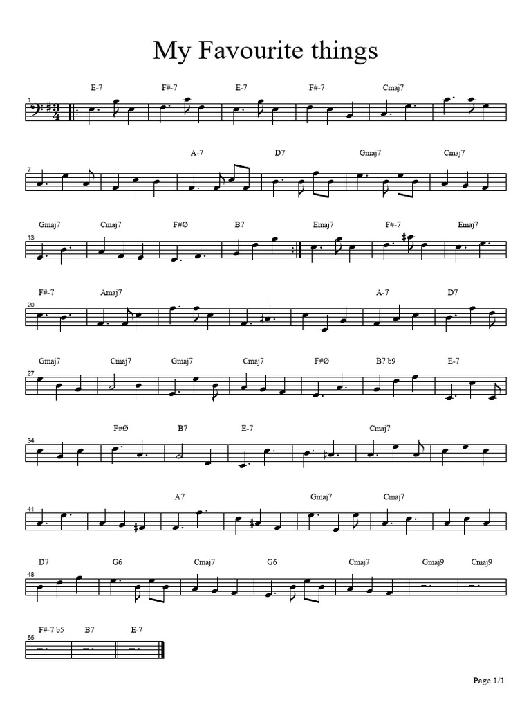 My Favourite Things | PDF