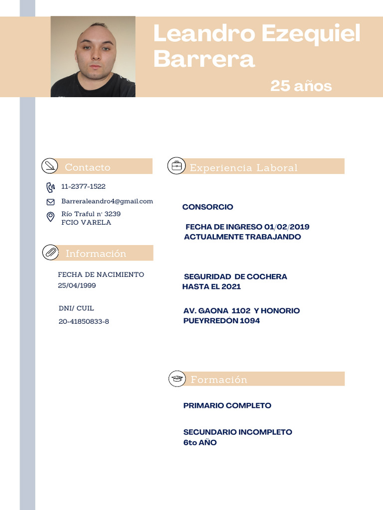 CV Leandro Barrera - 20250311 - 104221 - 0000 | PDF