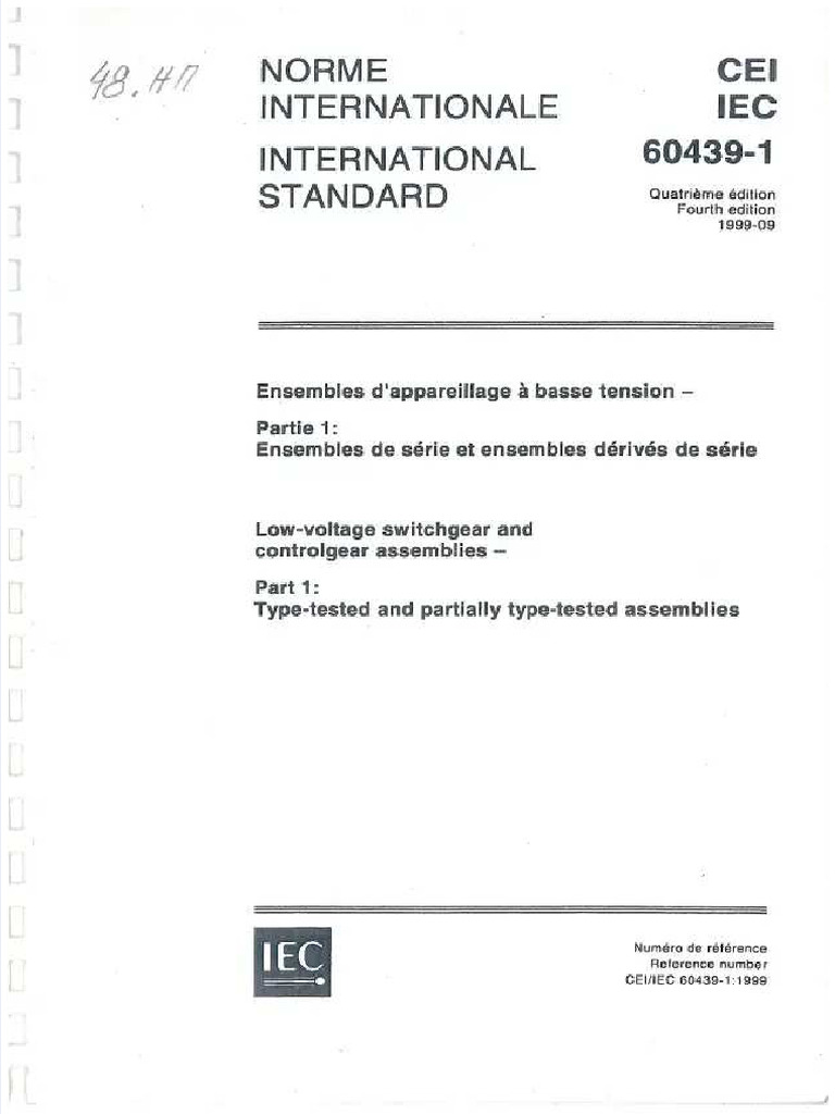 PDF Standard Iec 60439 1 English - Compress | PDF