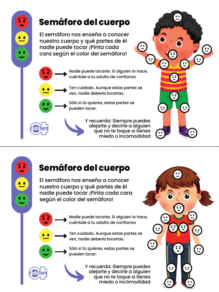 Actividad Niñes - Semáforo Del Cuerpo | PDF