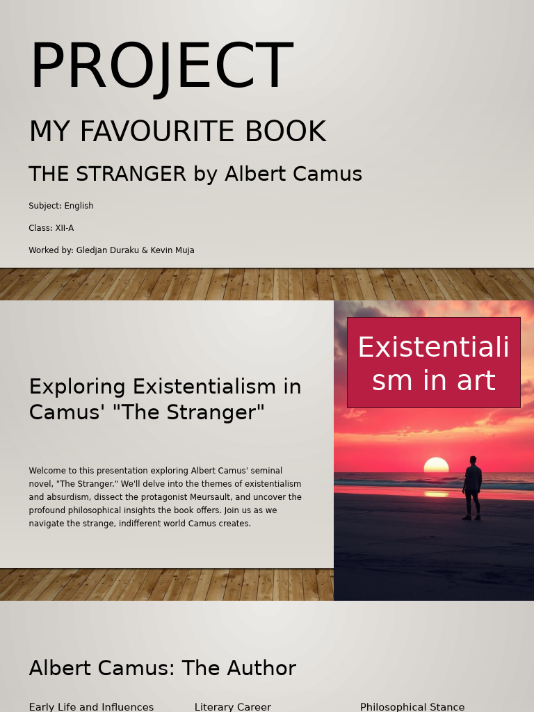 Projekt Ang Kevin The Stranger | PDF | Existentialism | Albert Camus