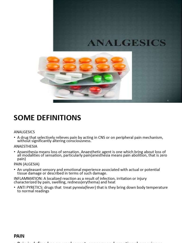 Analgesics | PDF