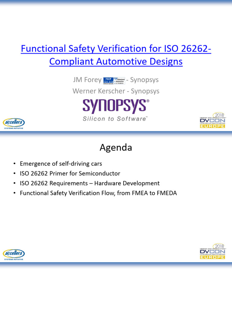 Functional Safety Verification For ISO 26262 Compliant Automative ...