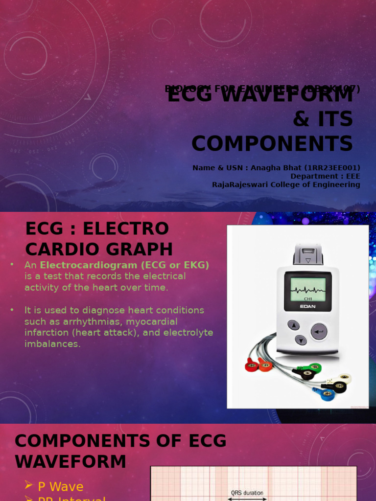 ECG Waveform Components Explained | PDF | Electrocardiography | Physiology