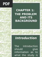 CHAPTER 1 - The Problem and Its Background | PDF | Hypothesis | Theory