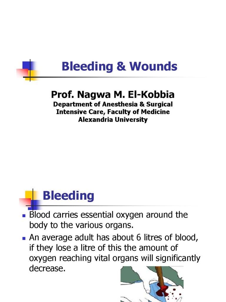 Bleeding & Wounds | PDF | Wound | Bleeding