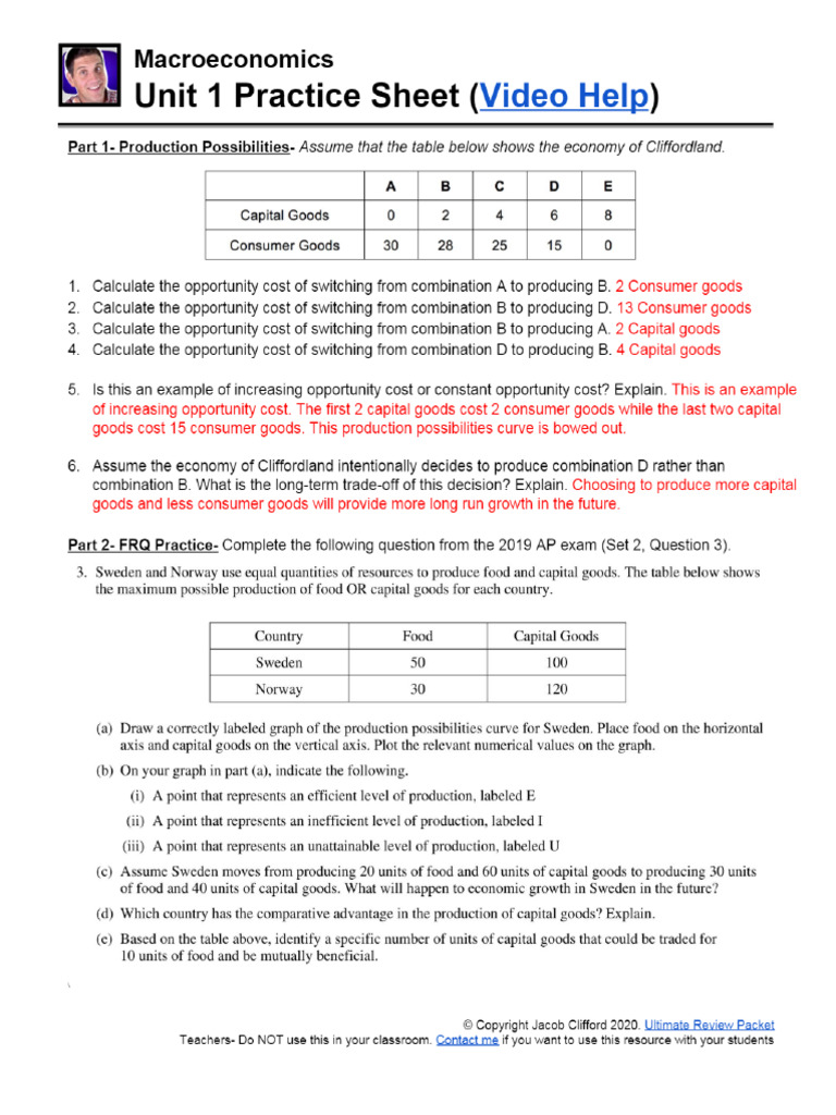 Unit 1 Practice Sheet 2 Pdf
