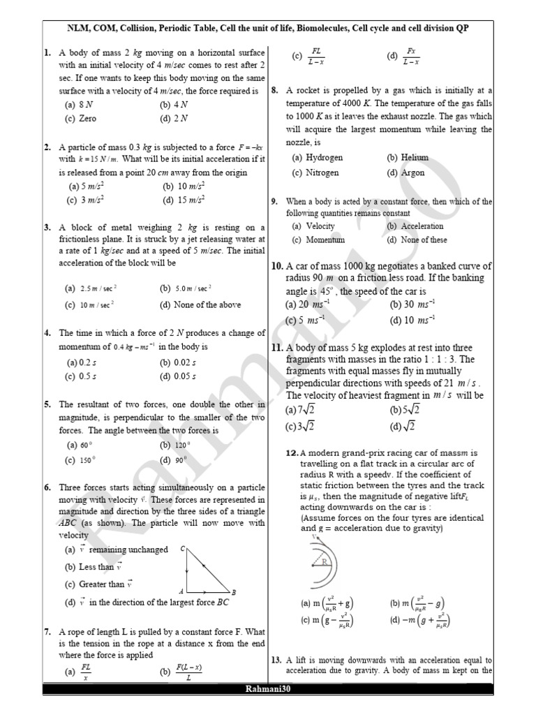 NLM, COM, Collision, Periodic Table, Cell The Unit of Life ...
