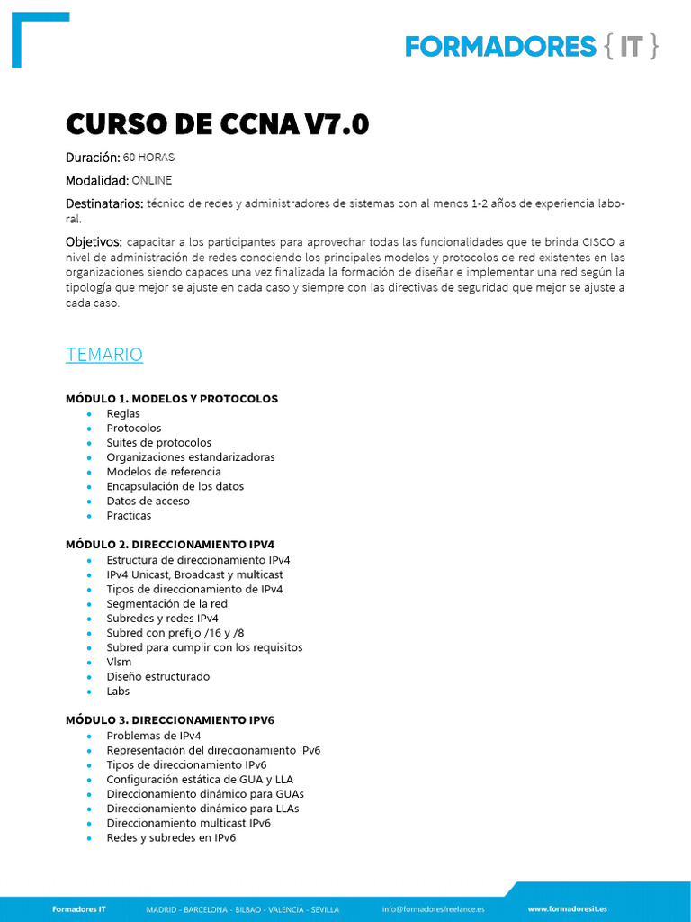 Ccna | PDF | Enrutador (Computación) | Yo Pv6