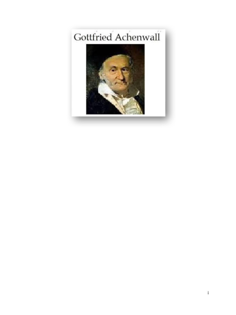 Achenwall: Padre de la Estadística | PDF | Estadísticas | Datos