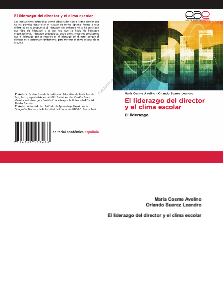 Libro Liderazgo del director y clima escolar | PDF | Liderazgo | Maestros
