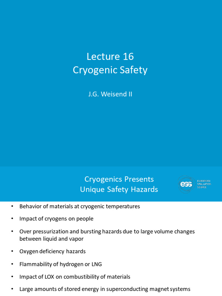 Cryogenic Safety Hazards and Best Practices | PDF | Cryogenics ...
