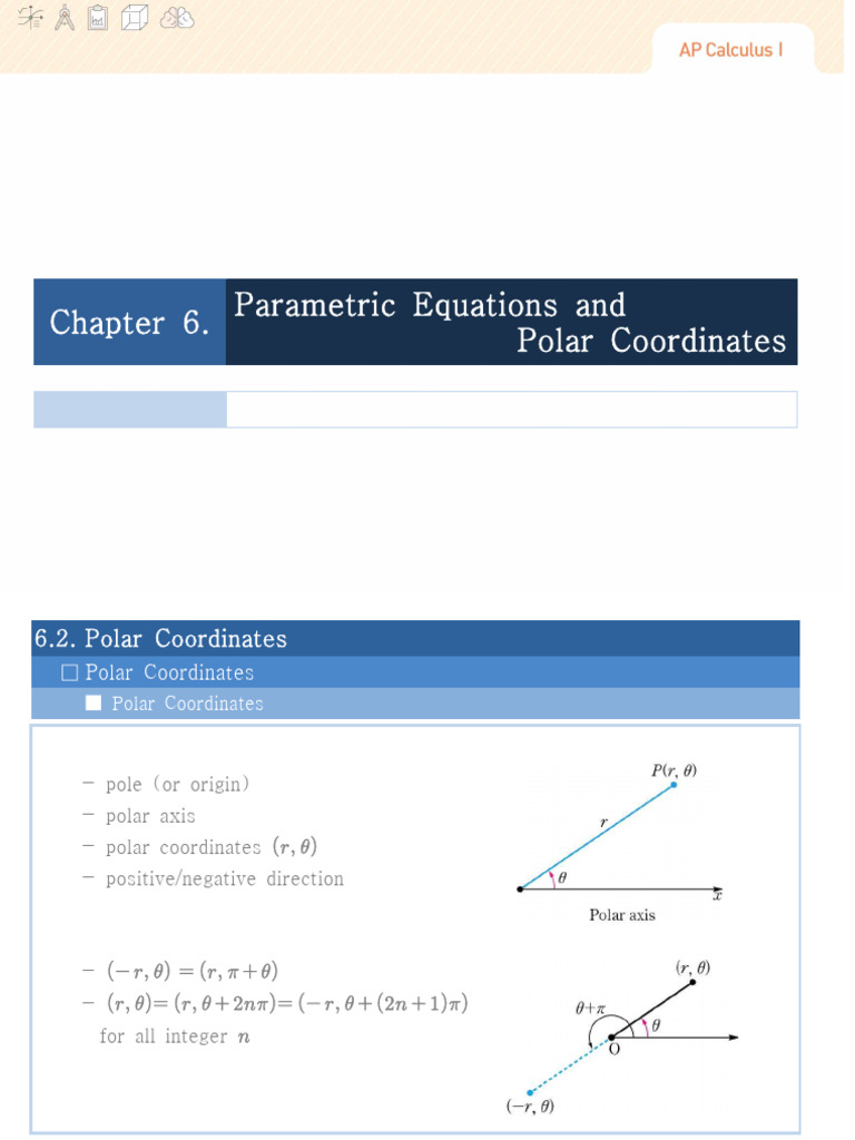6.2. Polar Coordinates | PDF | Coordinate System | Cartesian Coordinate ...