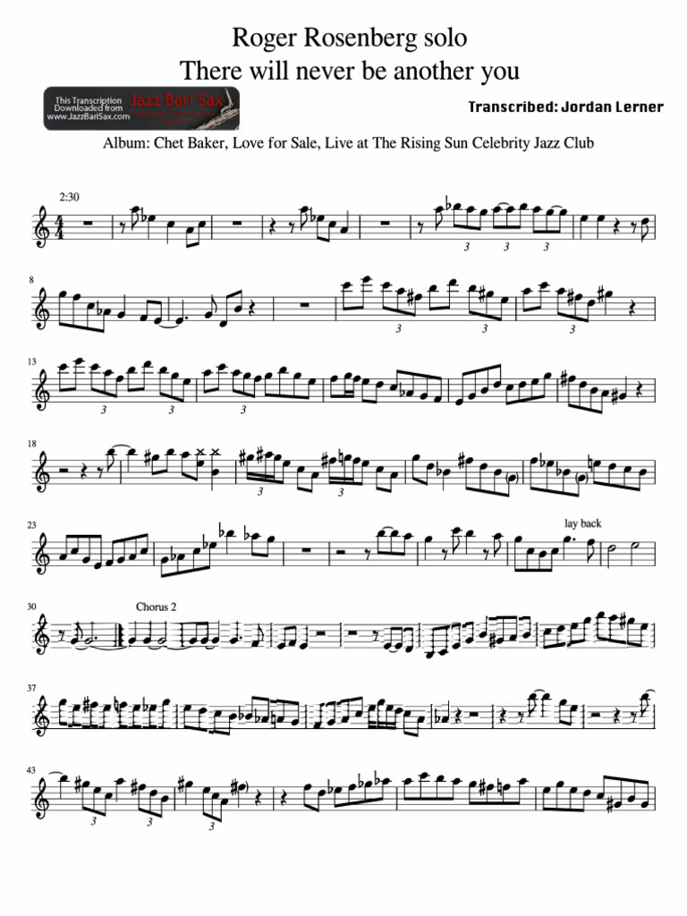 Roger Rosenberg Solo Pdffinal2 | PDF