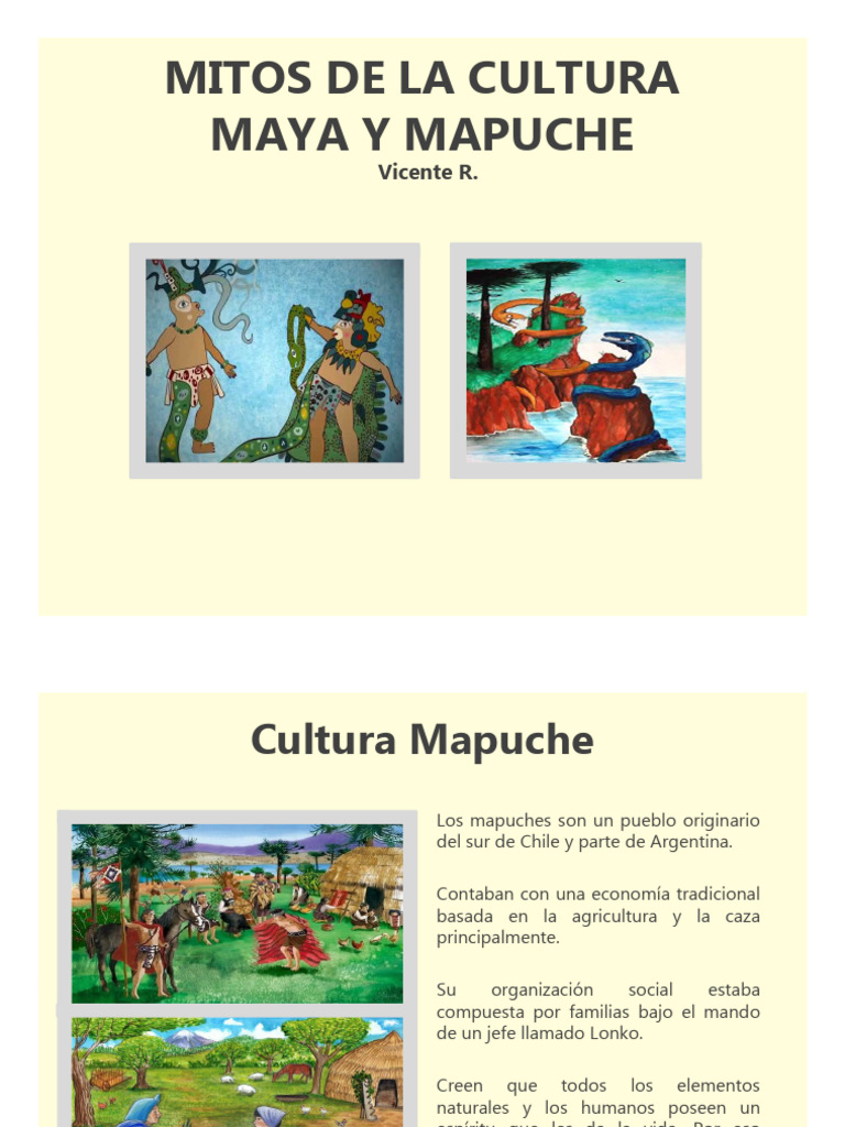 Mitos Mayas&Mapuche | PDF