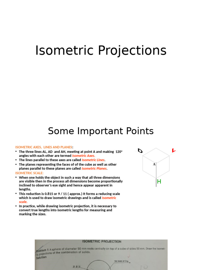 Isometric Projections | PDF