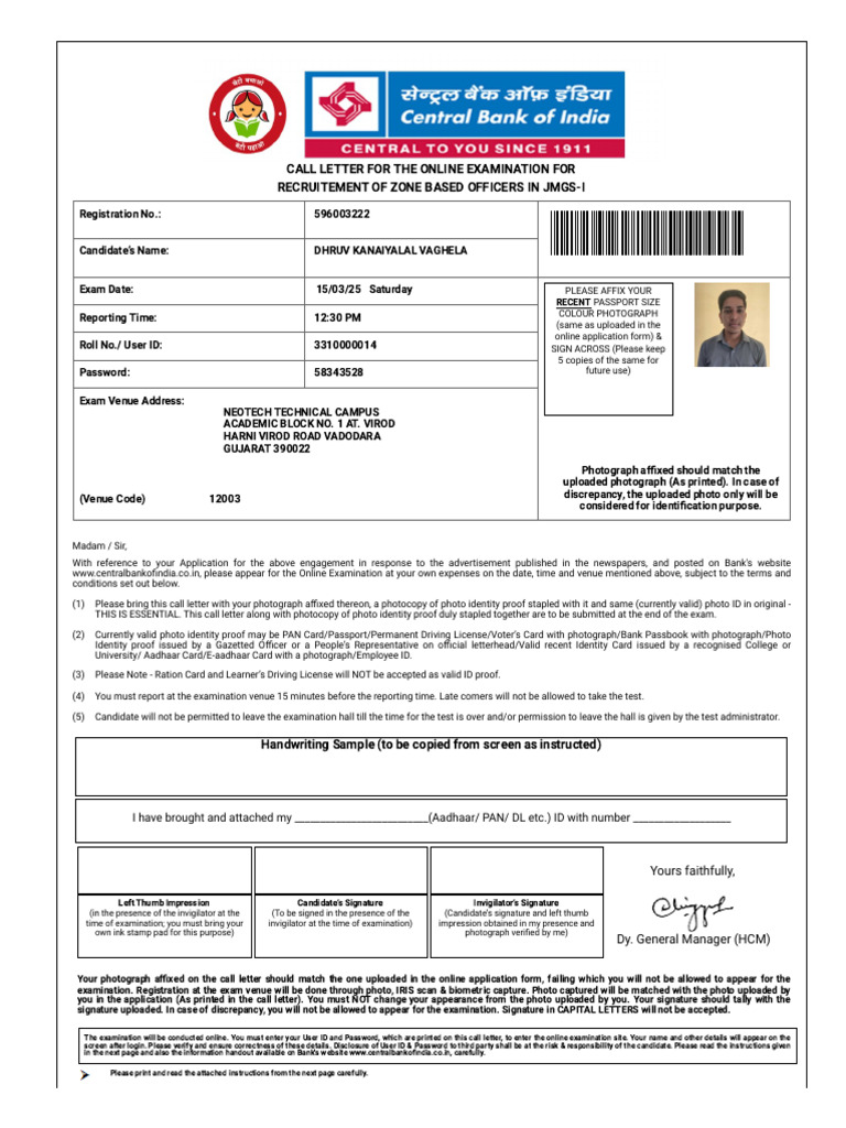 Recruitment of Zone Based Officers in Junior Management Grade Scale I ...