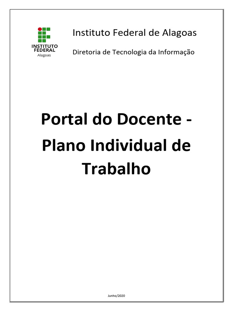 Como Preencher o Plano Individual de Trabalho | PDF | Pós-graduação