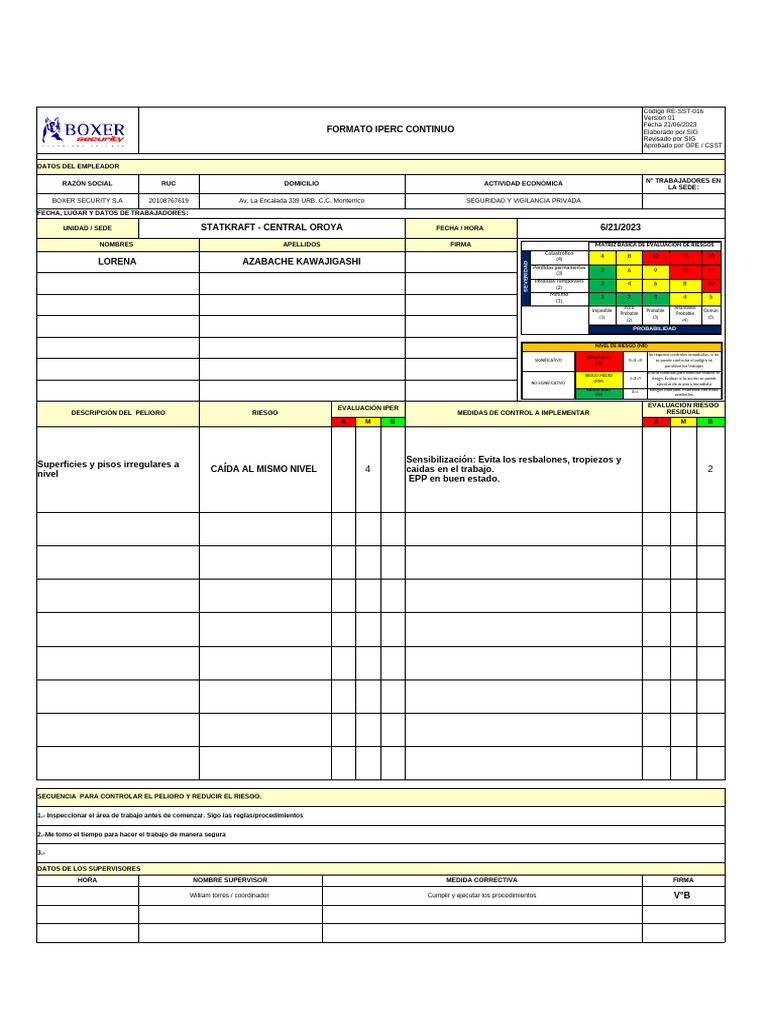 Ejemplo-Iperc Continuo Anexo 7 | PDF