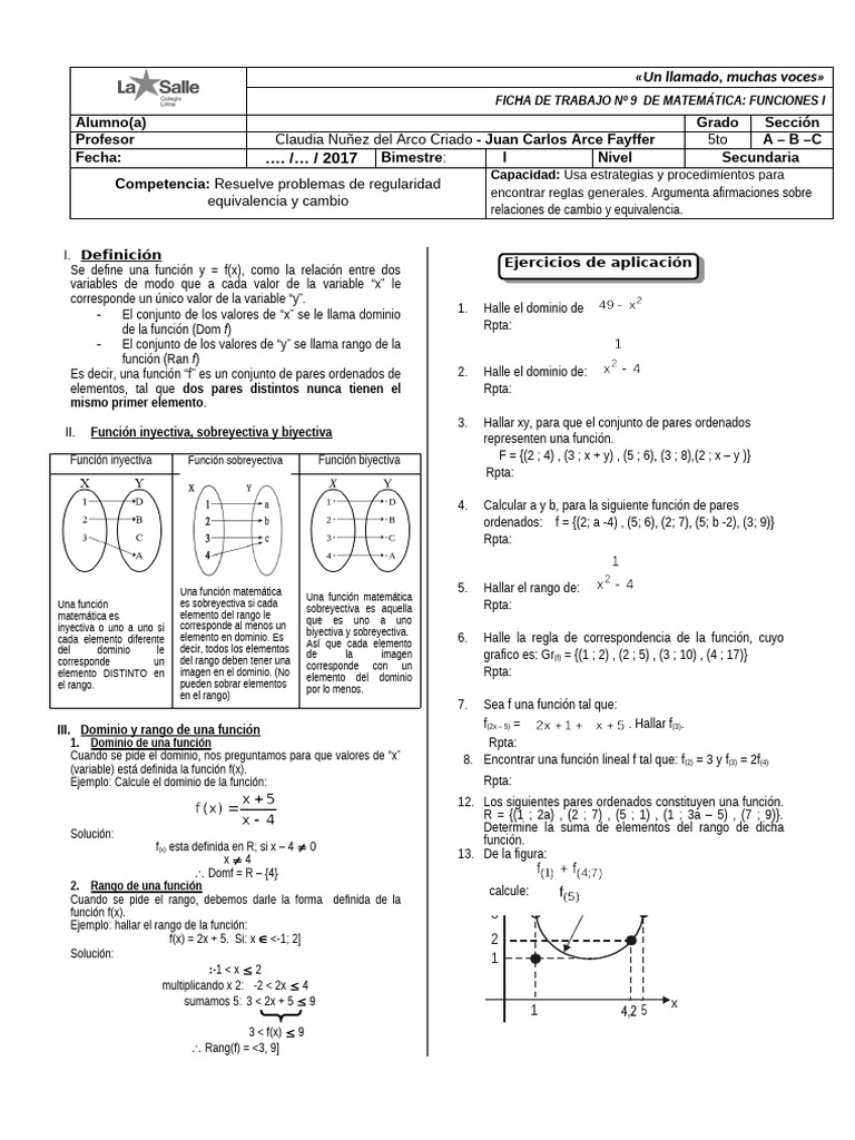 FUNCI_I | PDF | Función (Matemáticas) | Análisis