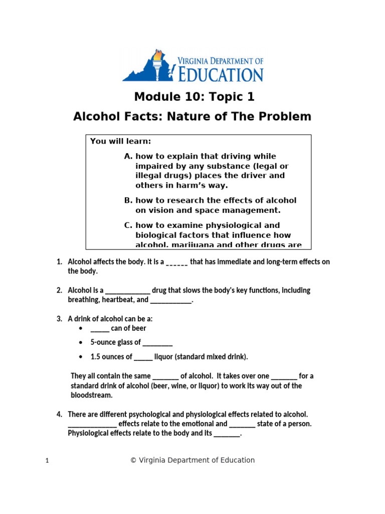 Alcohol's Impact on Driving Safety | PDF | Driving Under The Influence ...