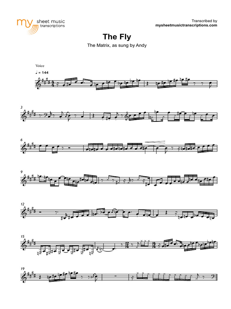 The Fly (The Matrix) - MSMT - Full Score | PDF