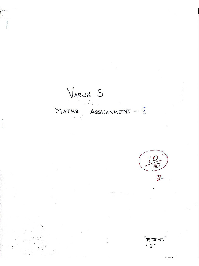Maths Assignment 2 | PDF
