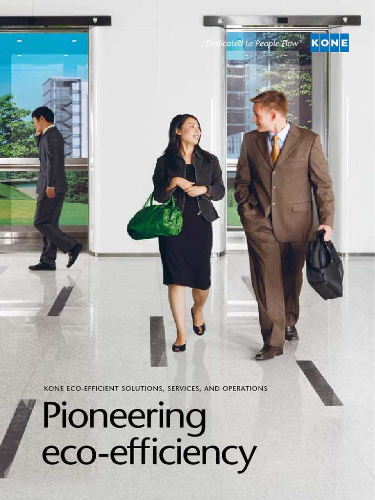 KONE Pioneering Eco-Efficiency | PDF | Efficient Energy Use | Elevator